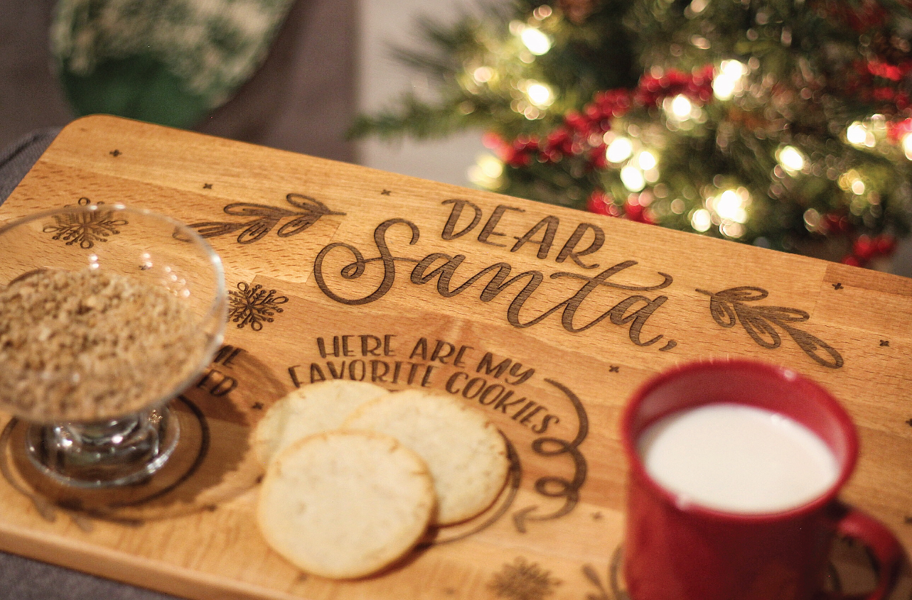 Glowforge Laser Engraved Santa Trays - Karley Hall