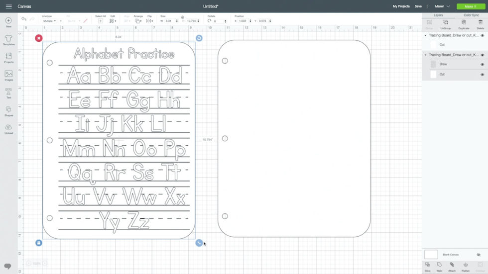 DIY Alphabet, Numbers, and Shapes Reusable Tracing Board: Free SVG ...