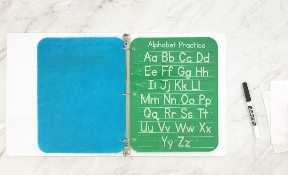 DIY Alphabet, Numbers, and Shapes Reusable Tracing Board: Free SVG ...